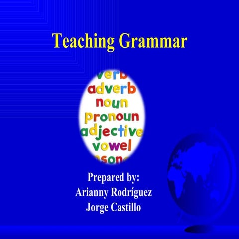 Teaching grammar. | PPT
