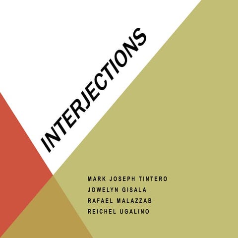 Teaching Grammar Interjections In Pptx