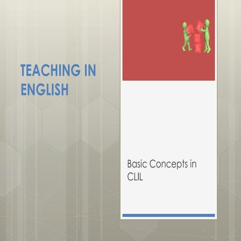 Teaching in english clil | PDF