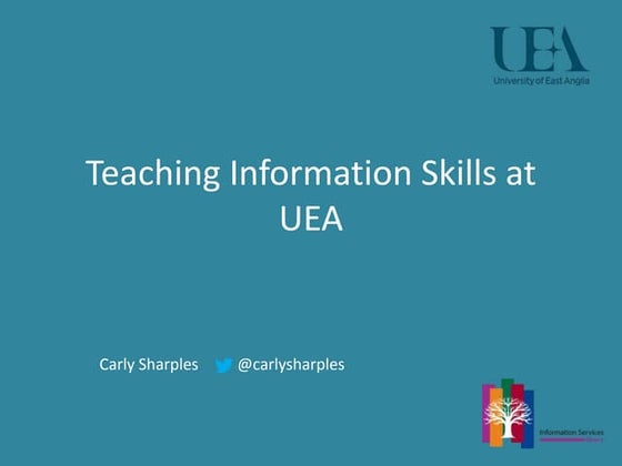 Information Skills - tool walkthrough | PPT