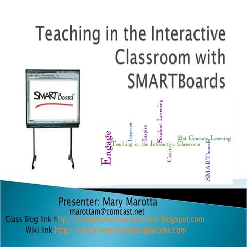 Teaching in the Interactive Classroom with SMARTBoards | PPT