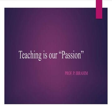 Teaching is our passion | PPTX
