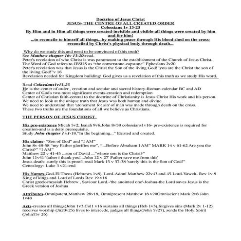 Teaching jesus christ 1 | PDF