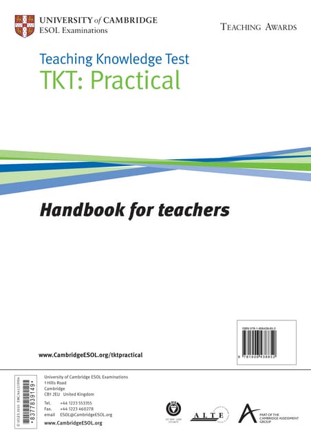 Tkt 1-3-handbook | PDF