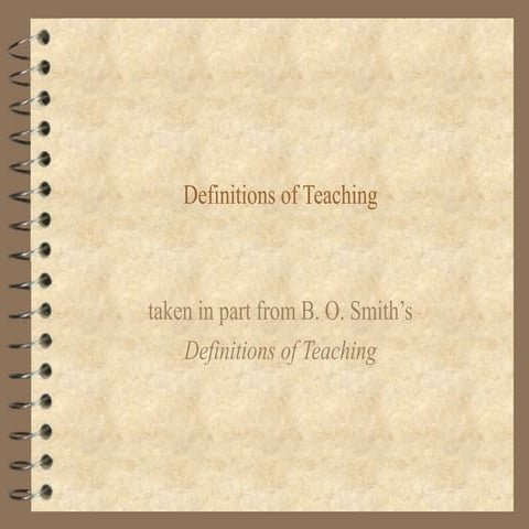 Teaching learning | PPT
