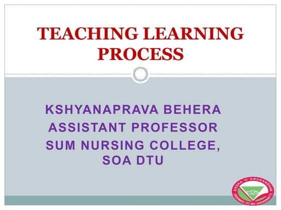 The learning process | PPT