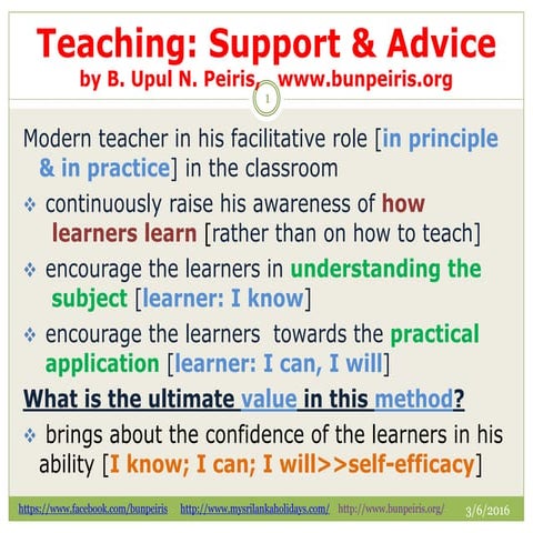 Teaching: support and advice | PPTX