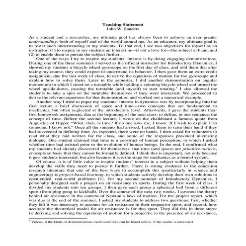 Teaching Statement | PDF