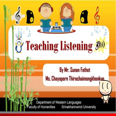Teaching listening | PPTX