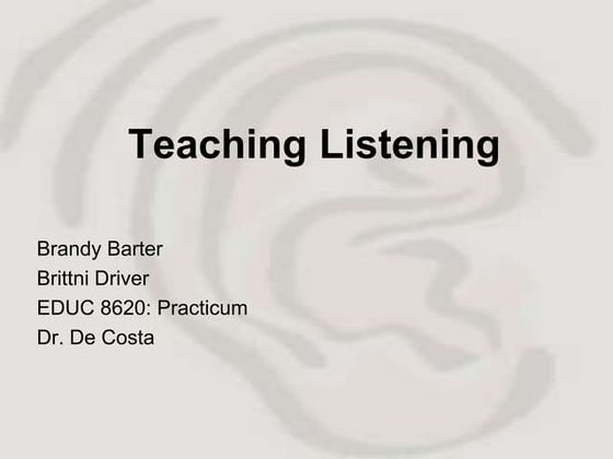 Listening | PPT