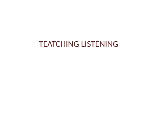 Pre, while and post listening skills and activities | PPTX