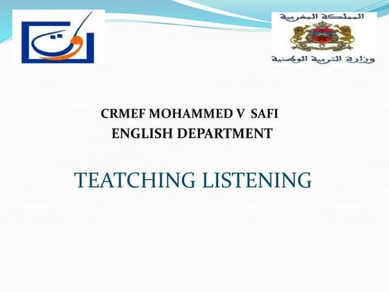 Pre, while and post listening skills and activities | PPTX