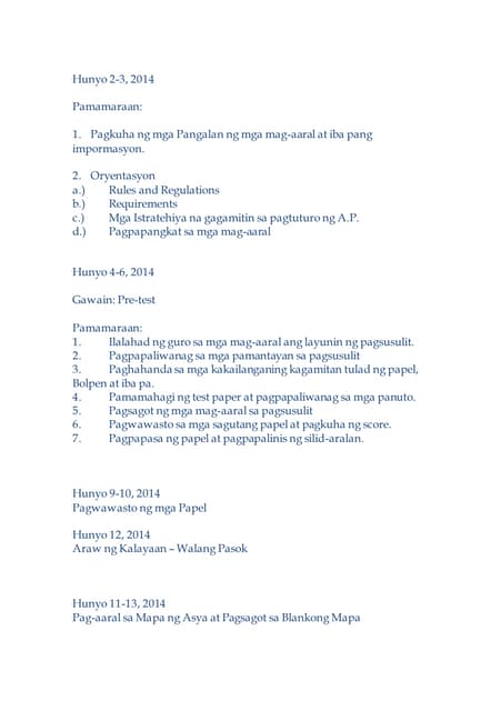 MATATAG LESSON PLAN IN ARALING PANLIPUNAN 7 | PDF