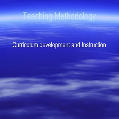 Teaching methodology | PPT