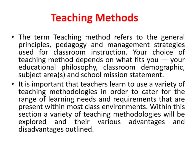 Teaching strategies | PPTX