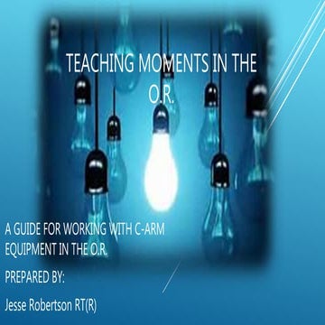 Teaching Moments in the OR | PPTX