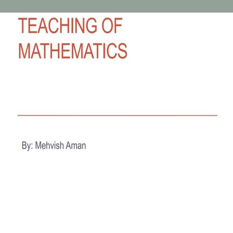 Teaching of Mathematics.pptx