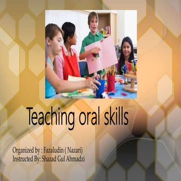 Teaching oral skills | PPT