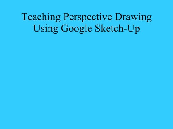 Drawing 2 point perspective - step by step guide | PPTX