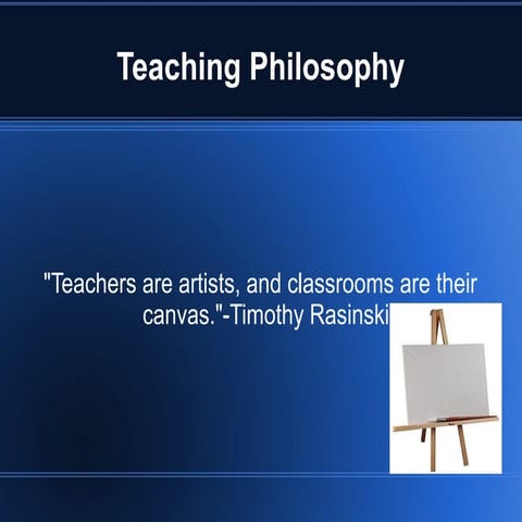 Teaching philosophy | PPT | Education