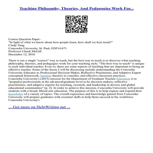 Labouvie Vief cognitive theory | PDF