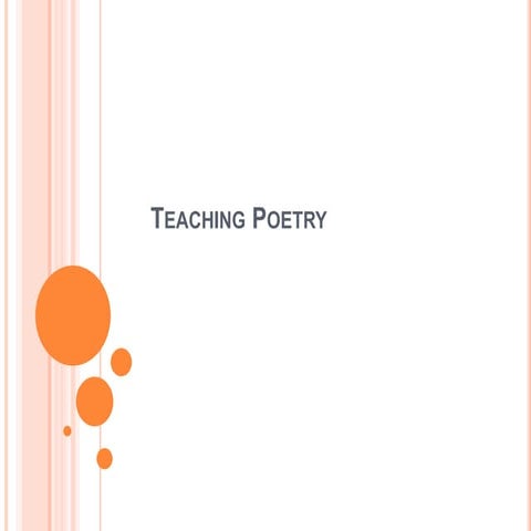 Teaching poetry | PPTX