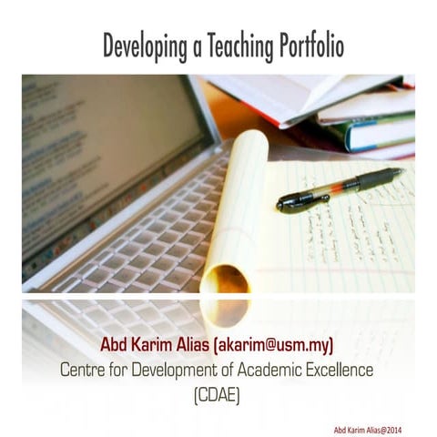 Developing a Teaching portfolio | PDF
