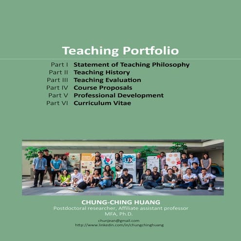 Teaching portfolio: Ching-Ching Huang | PDF