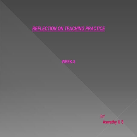 Teaching practice 8 | PPTX