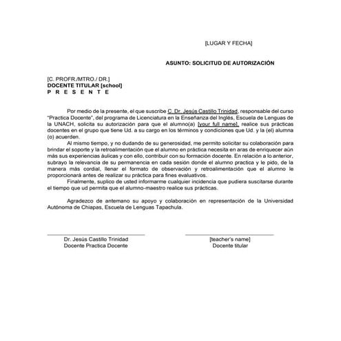 Classroom observation report cover page | DOCX