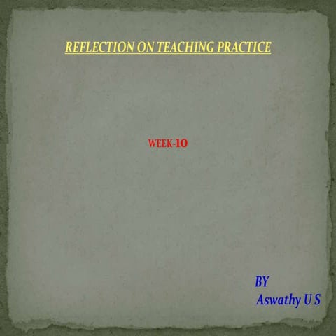 Teaching practice 3 | PPTX