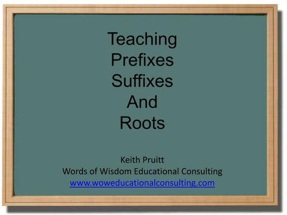 Prefixes | PPT