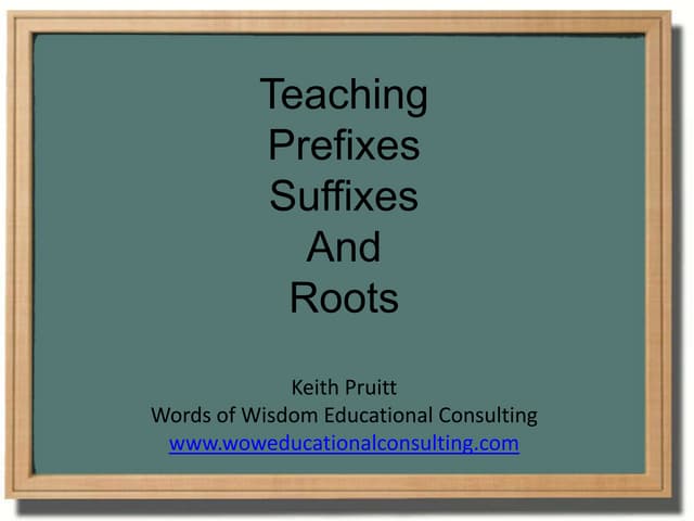 Prefixes | PPT