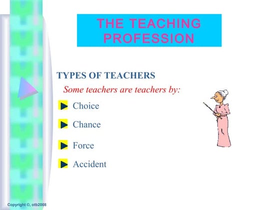 The teacher as a professional | PPTX | Professional School ...