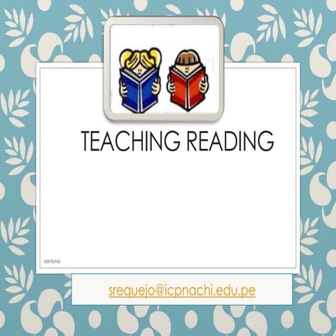 Teaching reading 2015 | PPTX