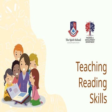 Teaching Reading Skills is a good description of reading techniques to ...