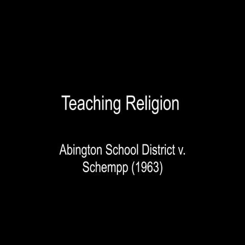 Teaching Religion | PPT