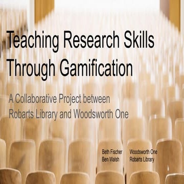 Teaching research skills through gamification | PPT
