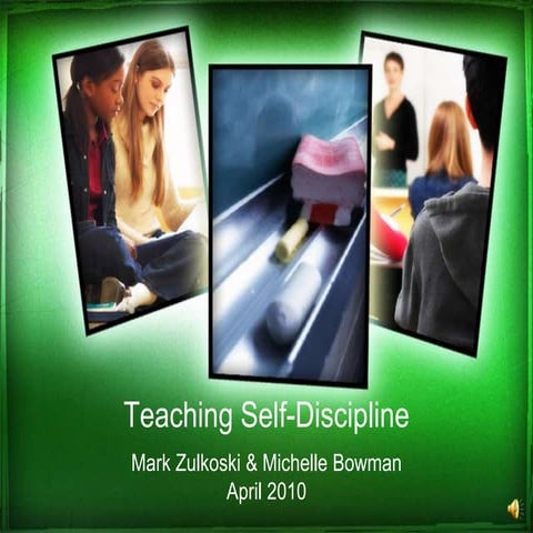 Teaching self discipline | PPTX