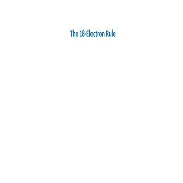Teaching slides on 18 electron rule for students | PPTX