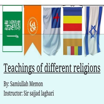 Teachings of different religions.pptx