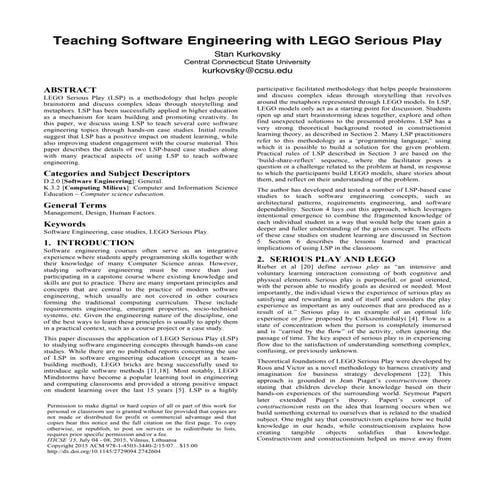 Flyer LEGO Serious Play_ENG | PDF