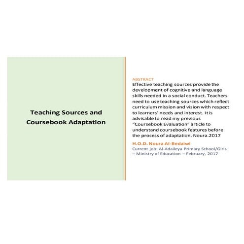 Coursebook evaluation | DOCX