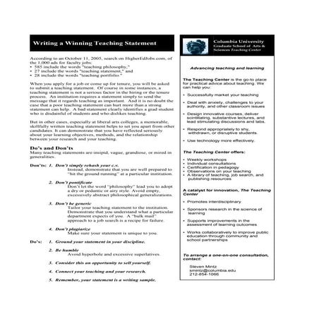 Teaching statement | PDF
