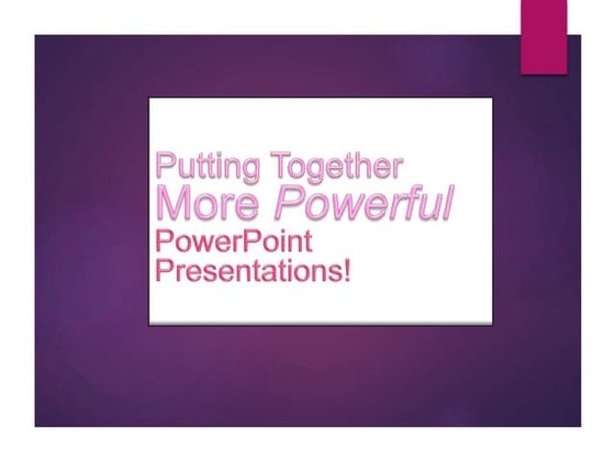 Effective presentations | PPT