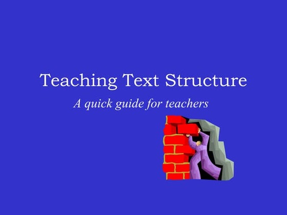 Text structure ppt | PPT