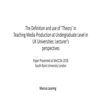 Teaching theory | PPT