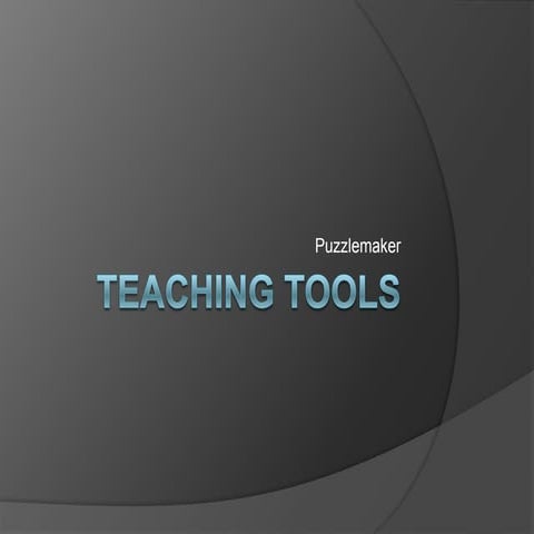 Teaching tools | PPTX