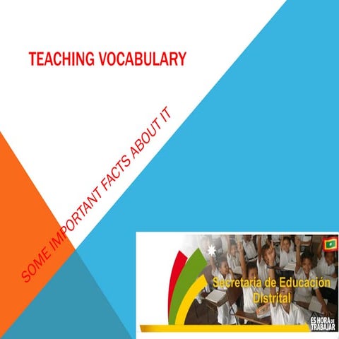 Teaching vocabulary | PPT