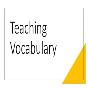 Teaching Vocabulary: Methods and Strategies.pptx
